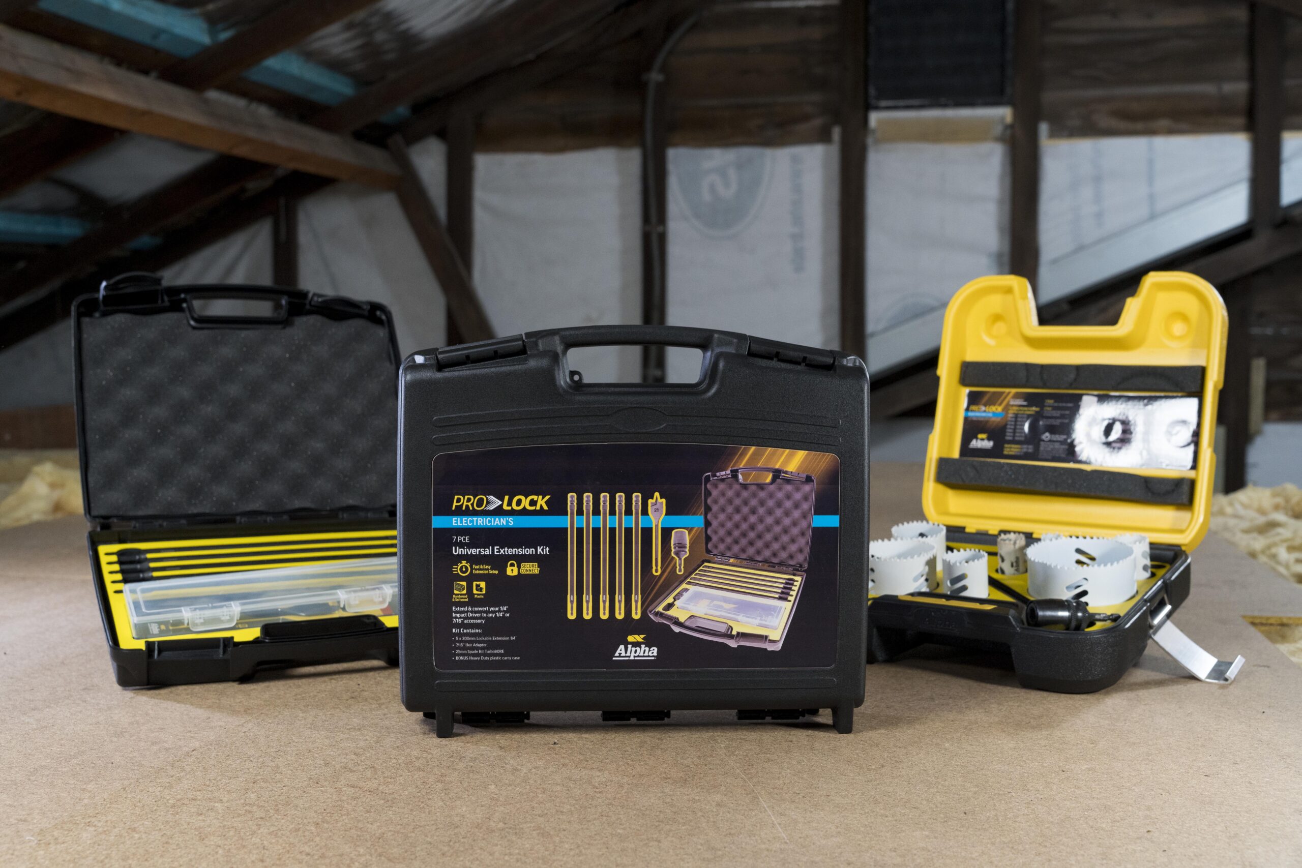 Get extreme reach with the Electrician’s Pro Lock Extension kit - Alpha Tools