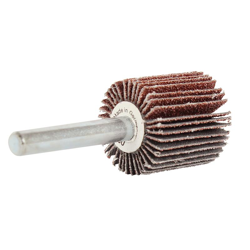 Flap Wheel Mounted 25 x 25 x 6mm A120 Grit AlOx Bulk - Alpha Tools