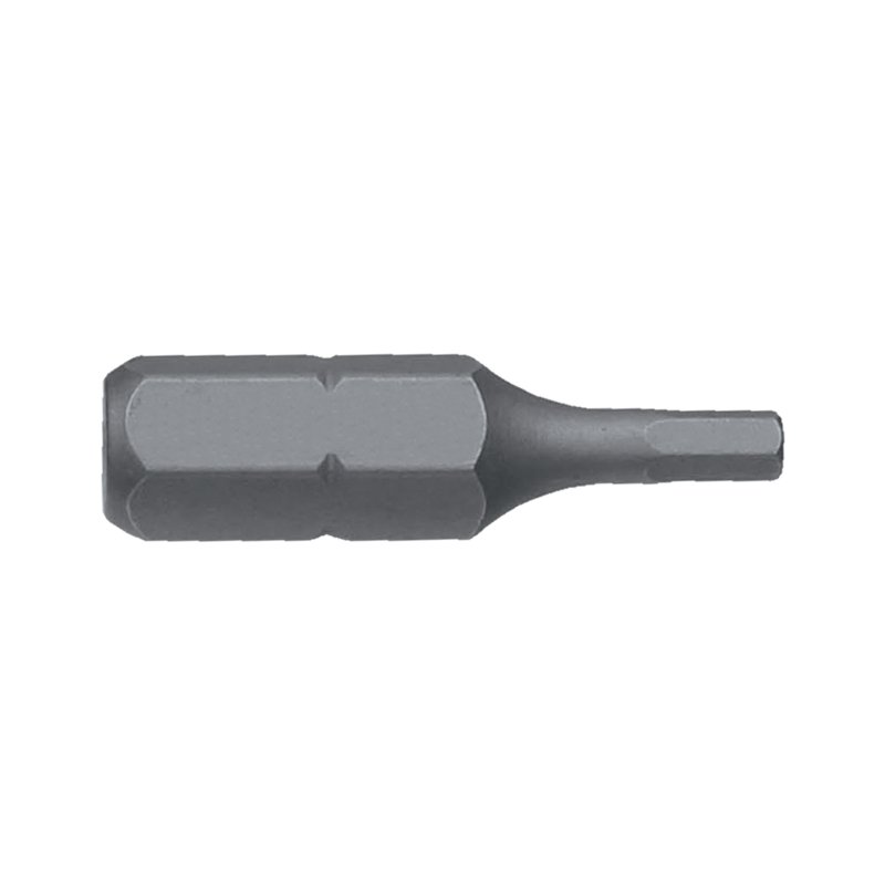 Hex 2.5mm x 25mm Tamper Proof Insert Bit - Alpha Tools