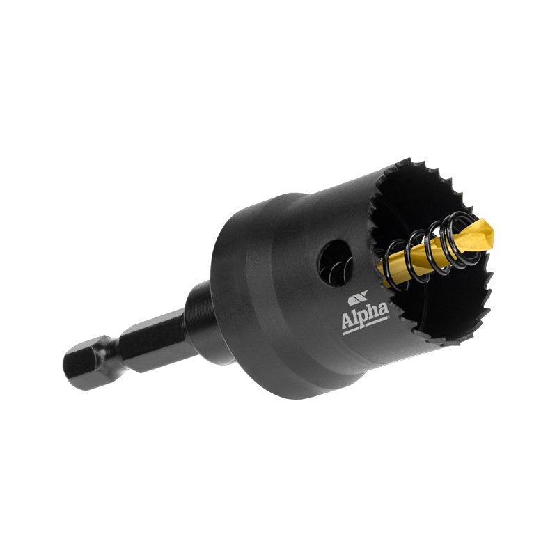 25mm Fine Tooth Cordless Holesaw with Arbor - Alpha Tools