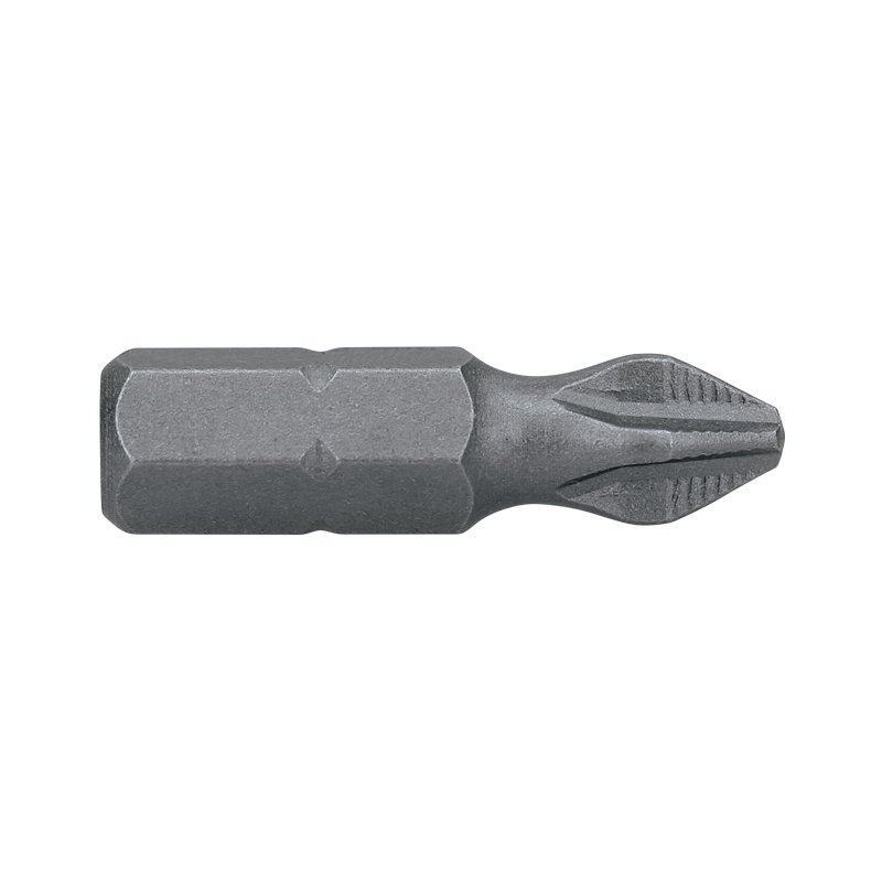PH2 x 25mm Phillips Ribbed Insert Bit - Alpha Tools