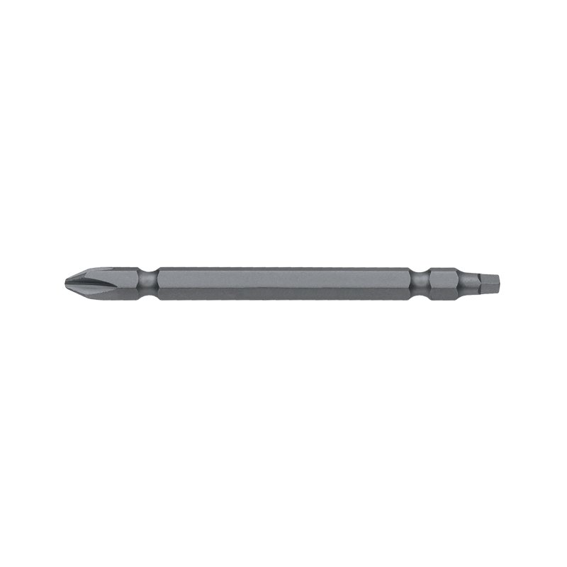 PH2/SQ2 x 89mm Phillips/Square Double Ended Bit - Alpha Tools