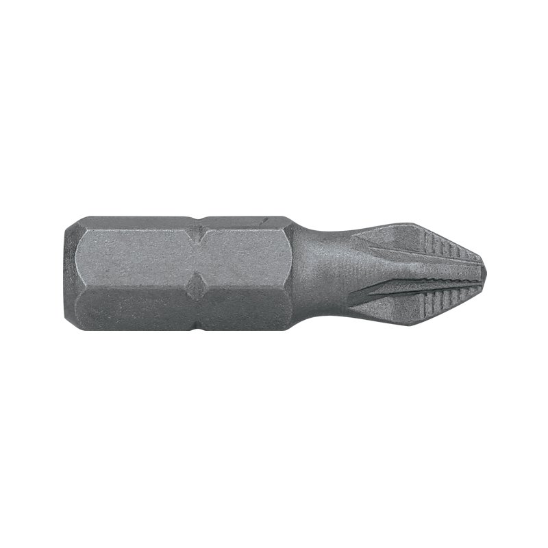 Pozi PZ2 x 25mm Ribbed Insert Bit - Alpha Tools
