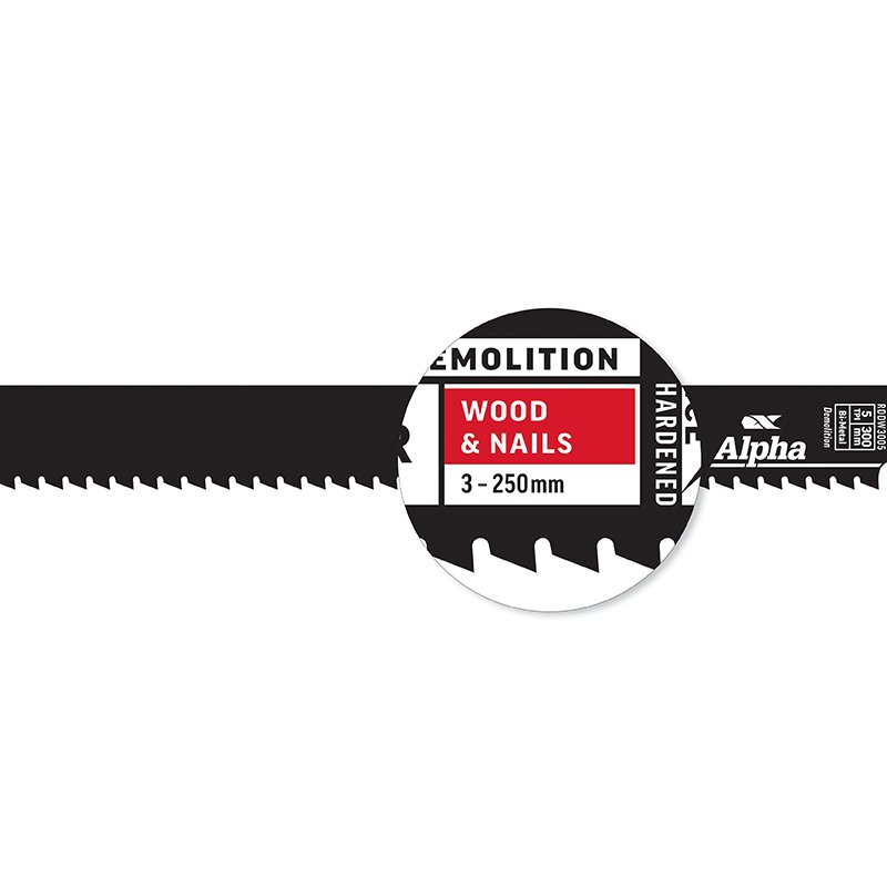Destructor Demolition – Wood & Nails – Recip Blade, 5 TPI, 300mm – 2 ...