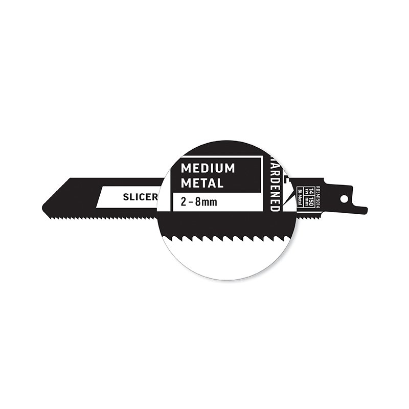 Slicer – Metal – Recip Blade, 14 TPI, 150mm – 2 Pack - Alpha Tools