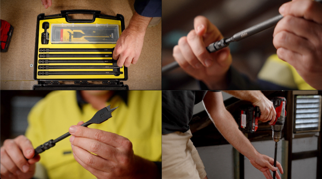 Get extreme reach with the Electrician’s Pro Lock Extension kit - Alpha Tools