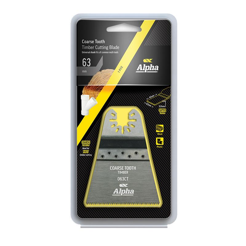 Coarse Tooth 63mm – Timber Multi-Tool Blade - Alpha Tools