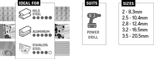 Multi-Use 90° Countersink - Alpha Tools