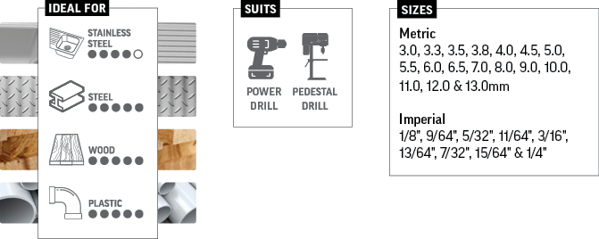 Long Series Step Tip Drill Bit - Alpha Tools